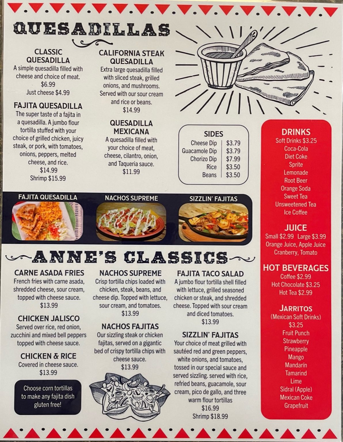 Menu – Anne's Kitchen – Southern Style
