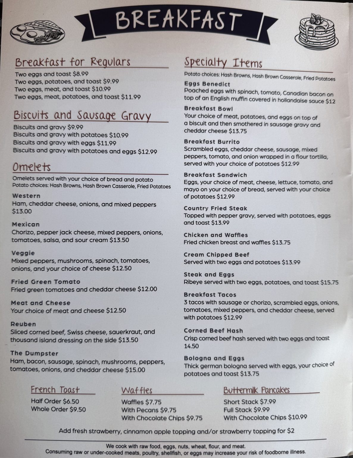 Menu – Anne's Kitchen – Southern Style